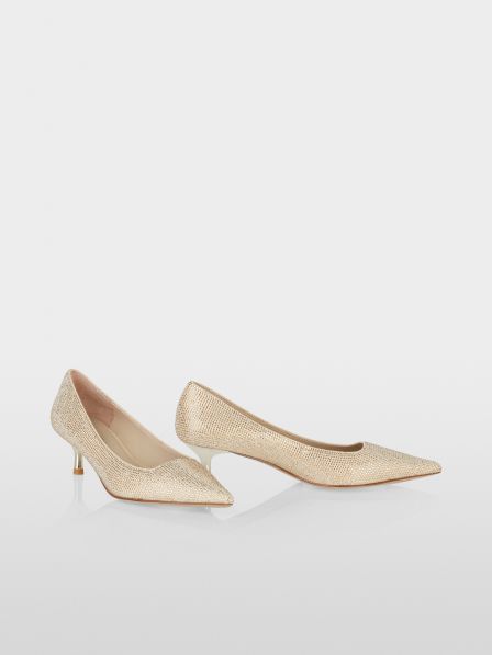 Pumps with rhinestones | marc-cain.com/en