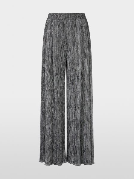 WOLIN metallic jersey trousers | marc-cain.com/en